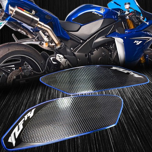 Tank Side Knee Stomp Protector Guard Pad 09-14 Yamaha YZFR1 R1 Black ...