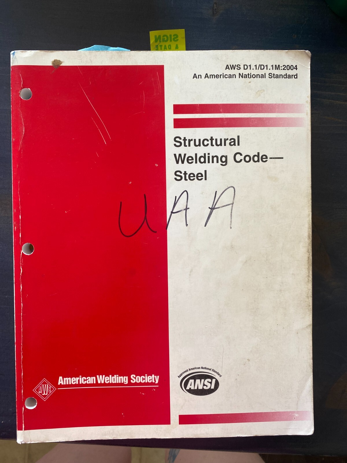 Like New AWS D1.1/D1.1M:2004 Structural Welding Code- Steel (Historical ...