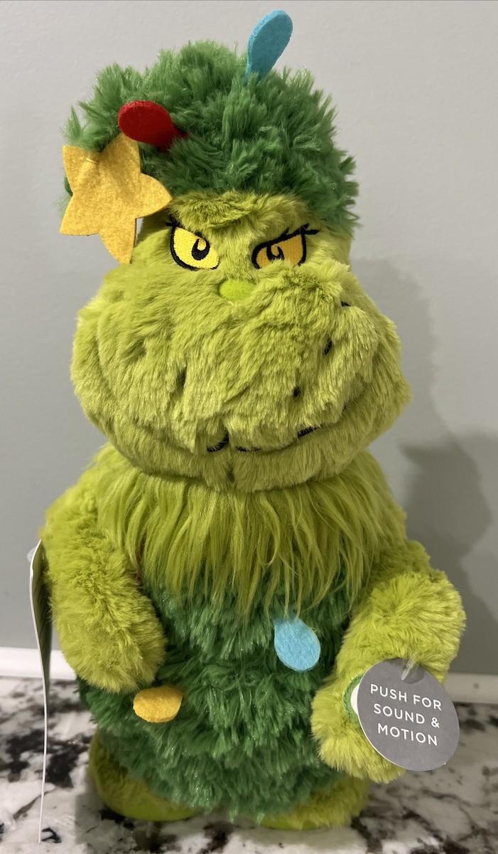 Dr Seuss Christmas Float Hallmark 2023 GRINCH PLUSH Sound & Motion