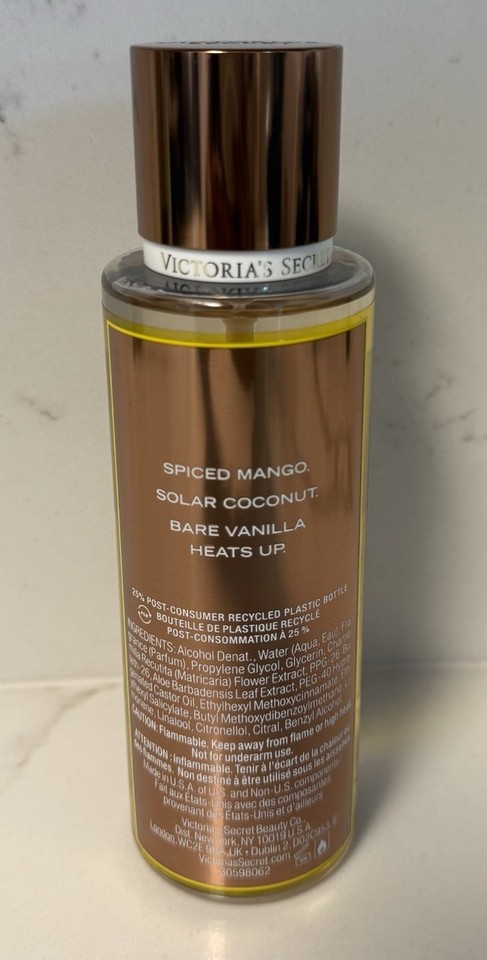VICTORIA’S SECRET BARE VANILLA HEAT FRAGRANCE BODY MIST SPRAY SPLASH 8. ...