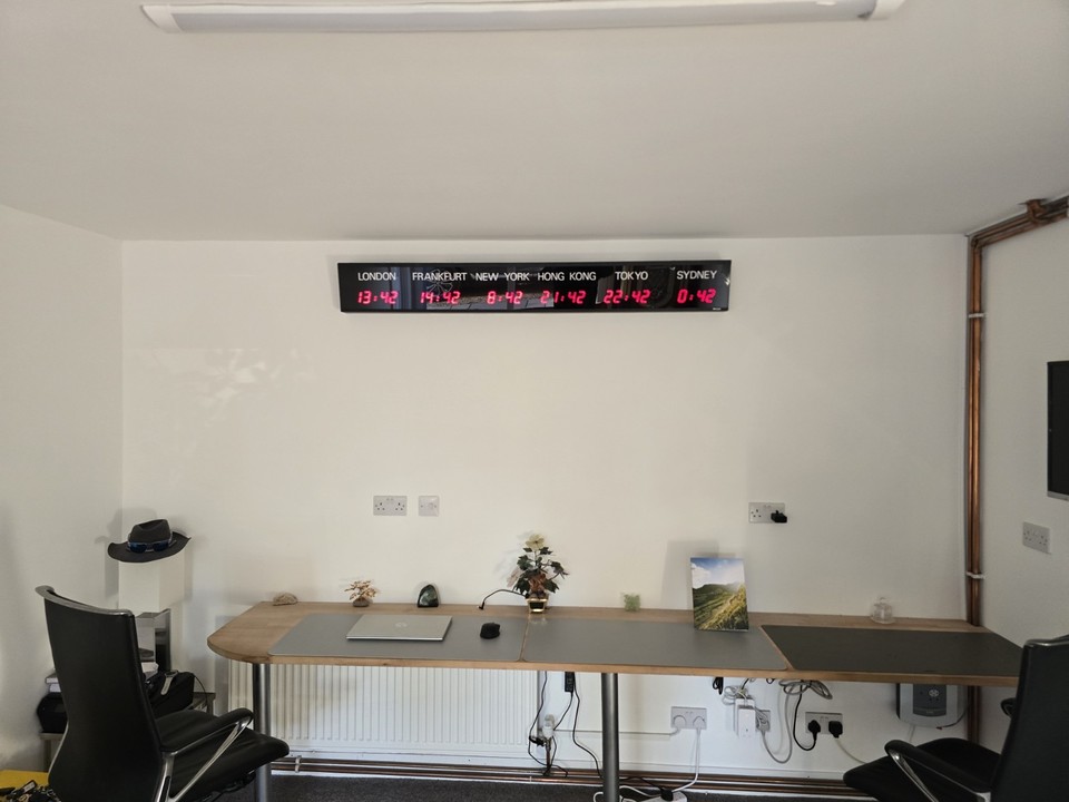 World Time Master Clock for Stock Markets and Investments | eBay UK