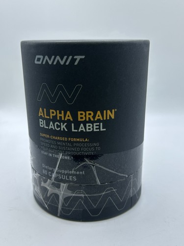 ONNIT Alpha Brain Black Label Capsule (80ct) Premium Citicoline Brain ...