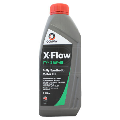 Comma X-Flow Type G 5w-40 5w40 Fully Synthetic Car Engine Oil - 1 Litre ...