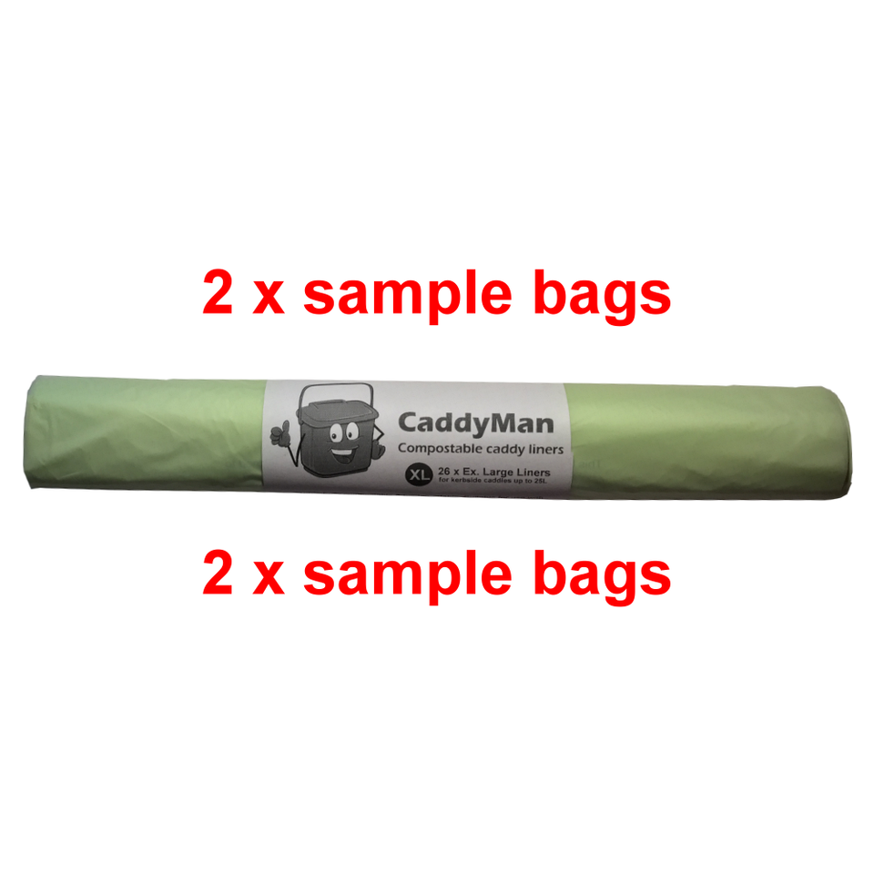 25 Litre CaddyMan Compostable Food Waste Caddy Bin Liners Bio Bags (25L ...