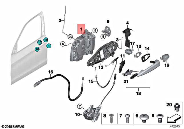 Genuine OEM Door Lock Actuator Motor for BMW 51217281945 for sale ...