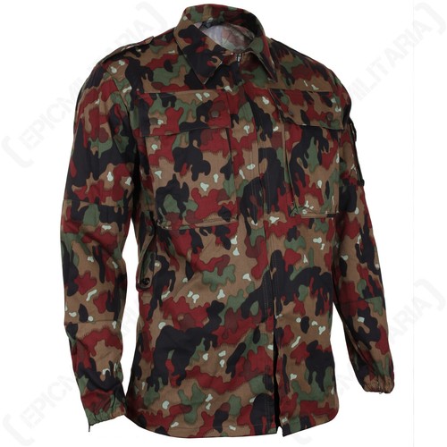 Original Swiss M83 Camo Field Jacket - Surplus Alpentarn Camouflage ...