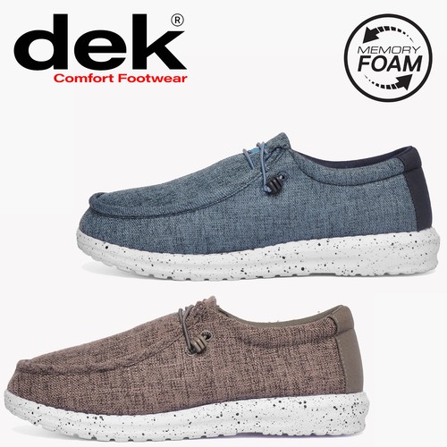 SALE - Dek MEMORY FOAM Longford Mens Slip On Casual Loafers Smart ...
