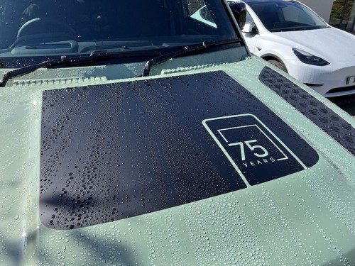 75th Anniversary Bonnet Graphic Decal for Land Rover Defender L663 75 ...