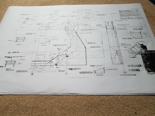 Ford GT 40 Blueprints 4 large A2 size drawings | eBay UK