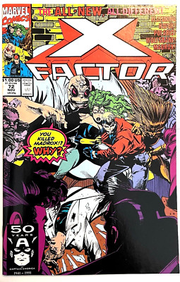 X-FACTOR #72 CVR A AL MILGROM 1991 PETER DAVID MARVEL COMICS VF/NM | eBay
