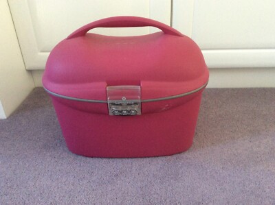 Samsonite Hard Shell Vanity Case, Red with Combination Lock | eBay UK