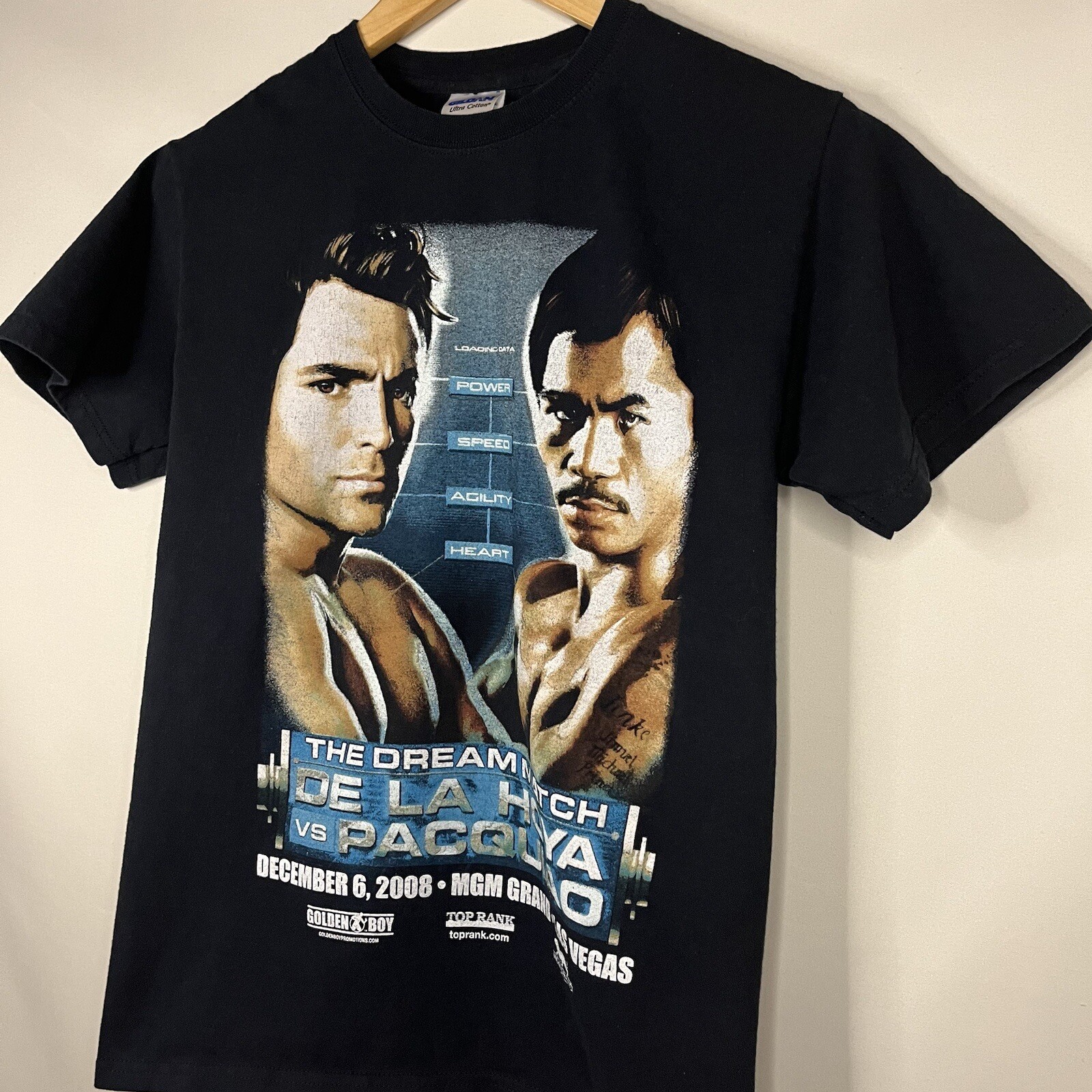 Vintage Boxing Shirt Oscar De La Hoya Manny Pacquiao … - Gem