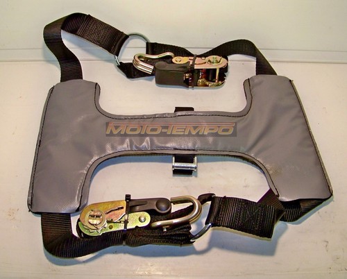 Motorcycle Rear Wheel Ratchet Tie Down ( Straps Brace Chock Trailer Van ...