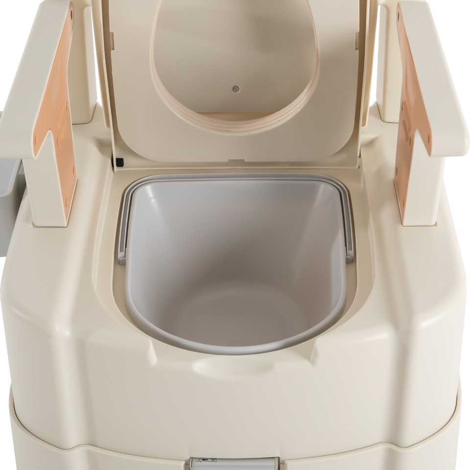 Bedside Commode Portable Toilet With PIR Sensor Night Light, 440.92lbs ...