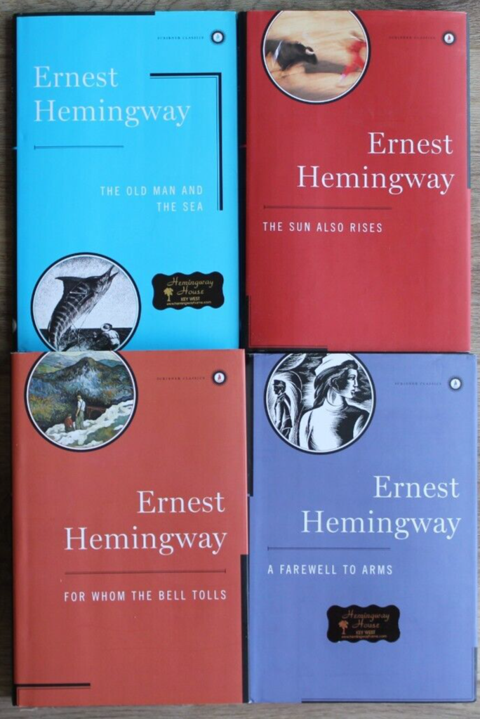 ERNEST HEMINGWAY - 4 HARDBACK CLASSICS - THE SUN ALSO RISES ... | eBay