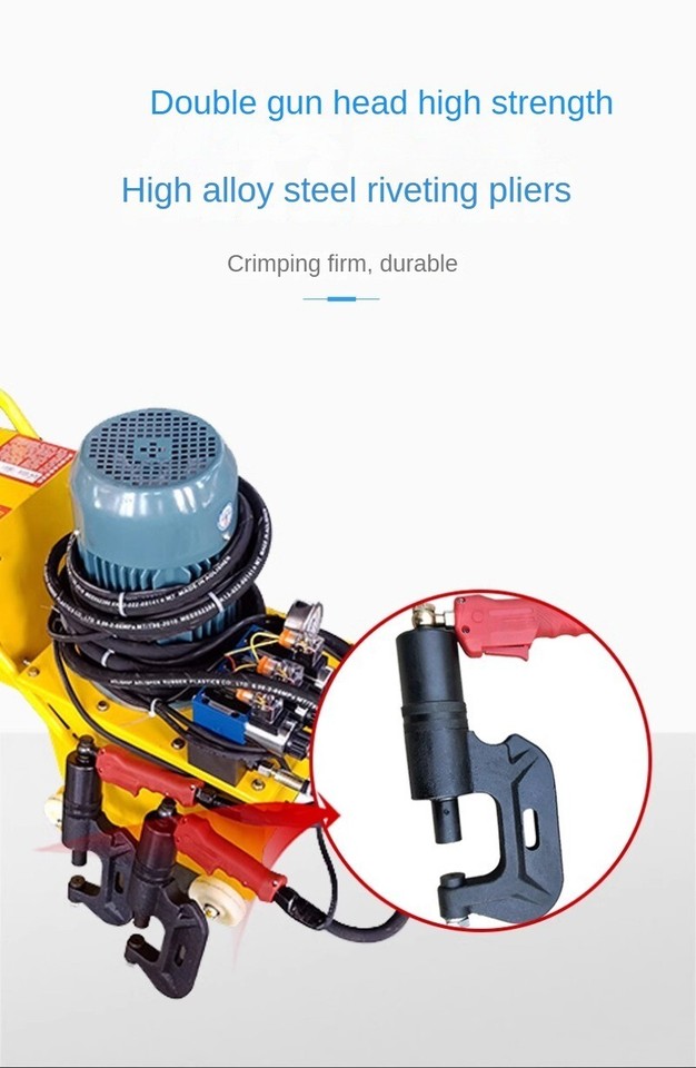 Portable Hydraulic Riveting Machine Double Head Electric Riveting ...