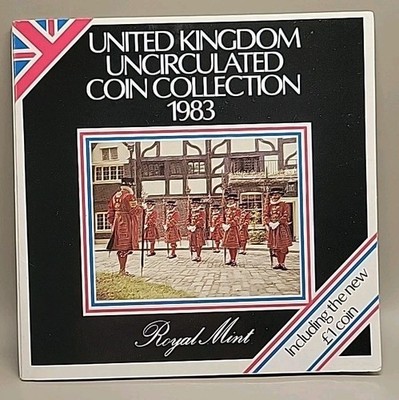 1983 The Royal Mint Annual 8 Coin Set Collection Uncirculated BUNC UK ...