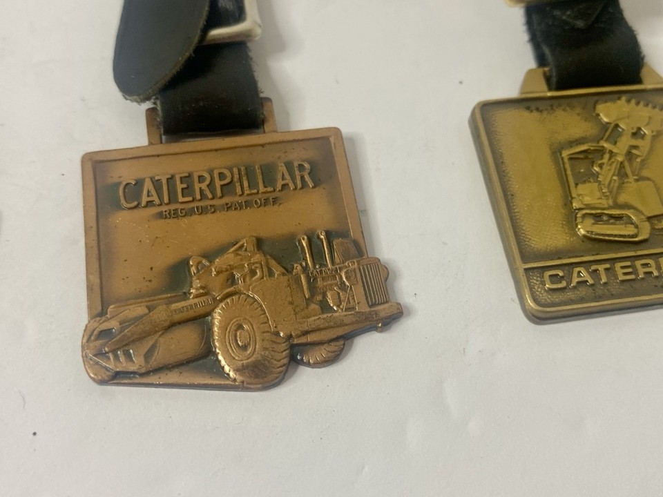 Caterpillar Watch Fob Lot Of 5 Heavy Equipment Advertising | eBay