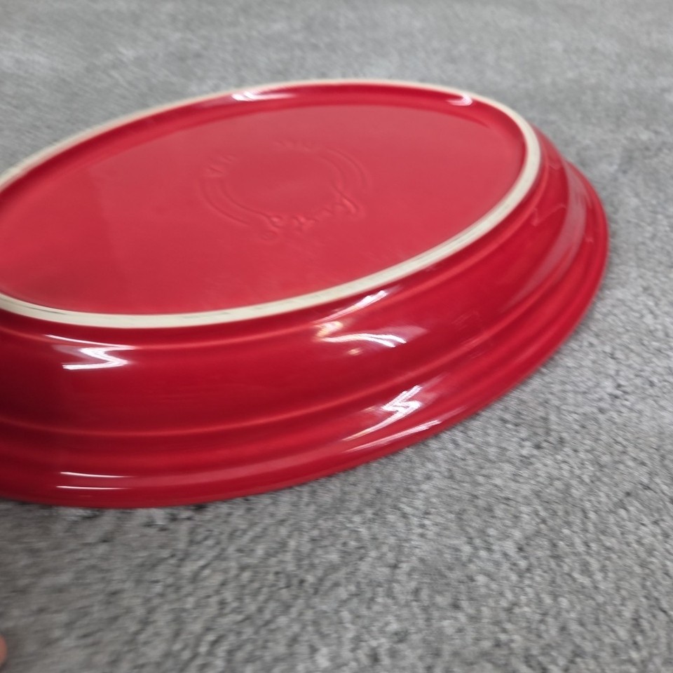 Fiesta Ware 13 x 9 Scarlet Red Serving Platter Plate HLC | eBay