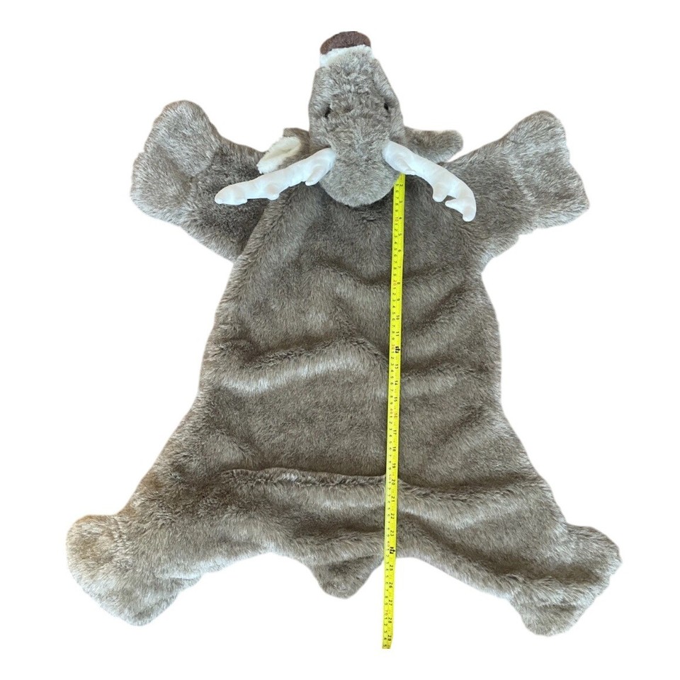 Plush Deer Antler Rug Blanket Stuffed Animal Head Soft Cozy Home Decor ...
