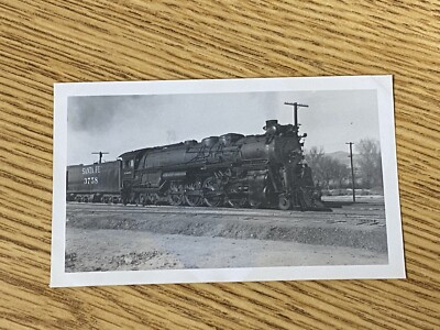 Santa Fe Railway Steam Engine Locomotive 3758 Vintage Photo ATSF | eBay