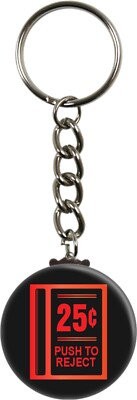 Keychain - Arcade Game 25 Cents Coin Slot Retro Design Key Ring #10242 ...