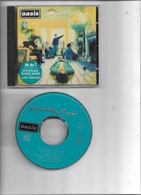 OASIS RARE CD STICKE DEFINITELY MAYBE | eBay