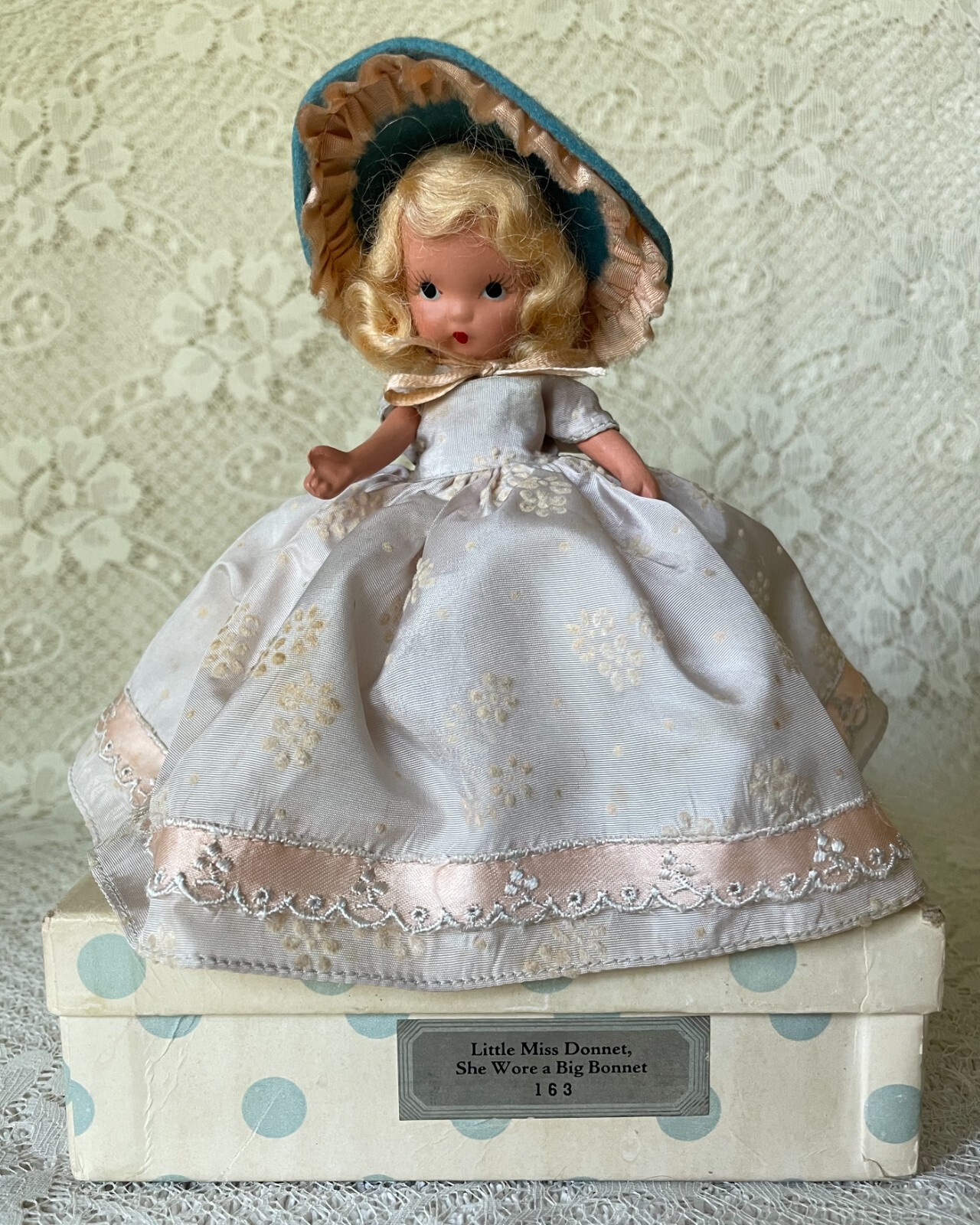 Nancy Ann Storybook Doll #163, “Little Miss Donnet” | Jointed Leg, Near ...