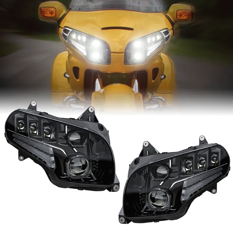 Pair LED Headlights DRL + 5.75 inch Fog Lights For 2001-2017 Honda ...
