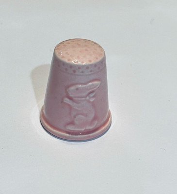 Ceramic Porcelain Pink Thimble Rabbit Bunny Cottage Core | eBay