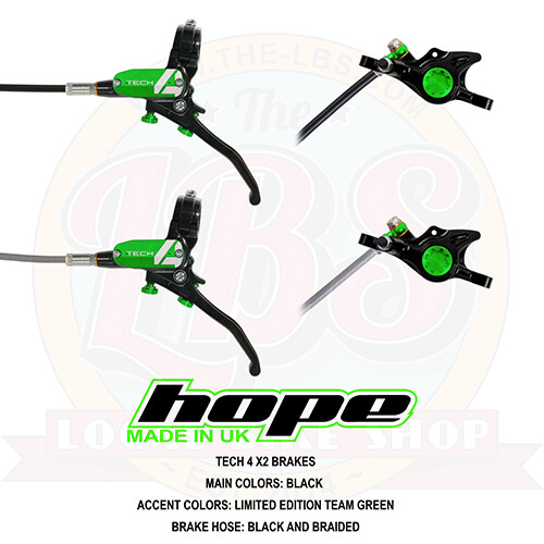 Hope Tech 4 X2 XC Gravel MTB Brakes Limited Edition Factory Racing ...