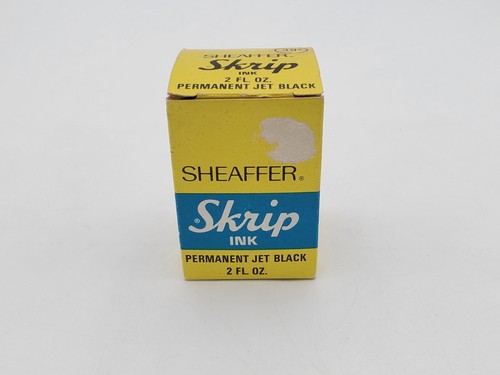 Vintage Sheaffer Skrip Writing Fluid Ink Permanent Jet Black W/ Box ...