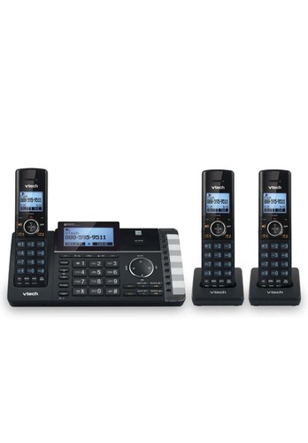VTech DS6251-3 2 Line Cordless Phone with Answering System & Smart Call ...