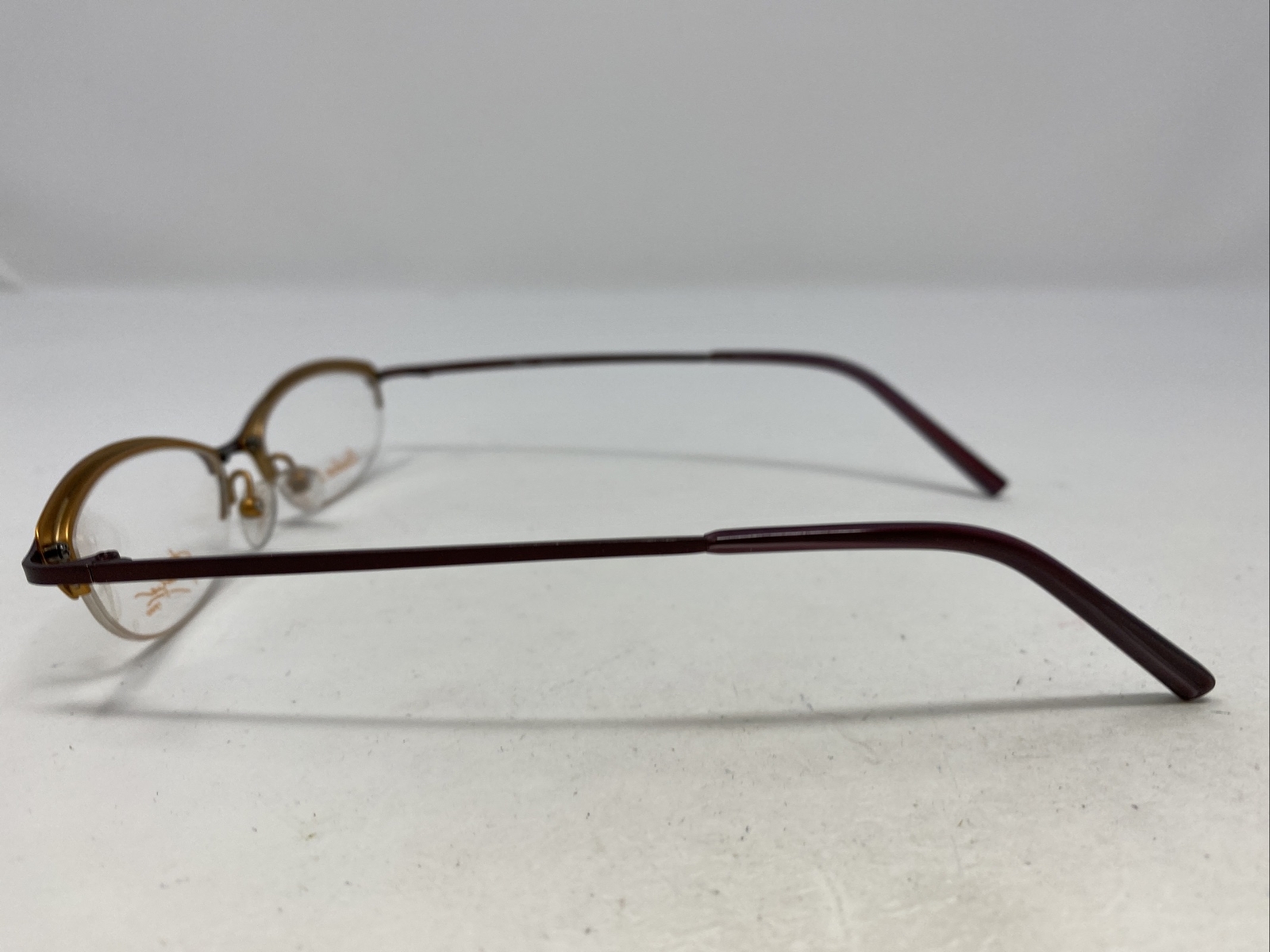 Fralia Eyewear NOLA CY 49-17-140 Burgundy Half Rim Eyeglasses Frame #96 ...