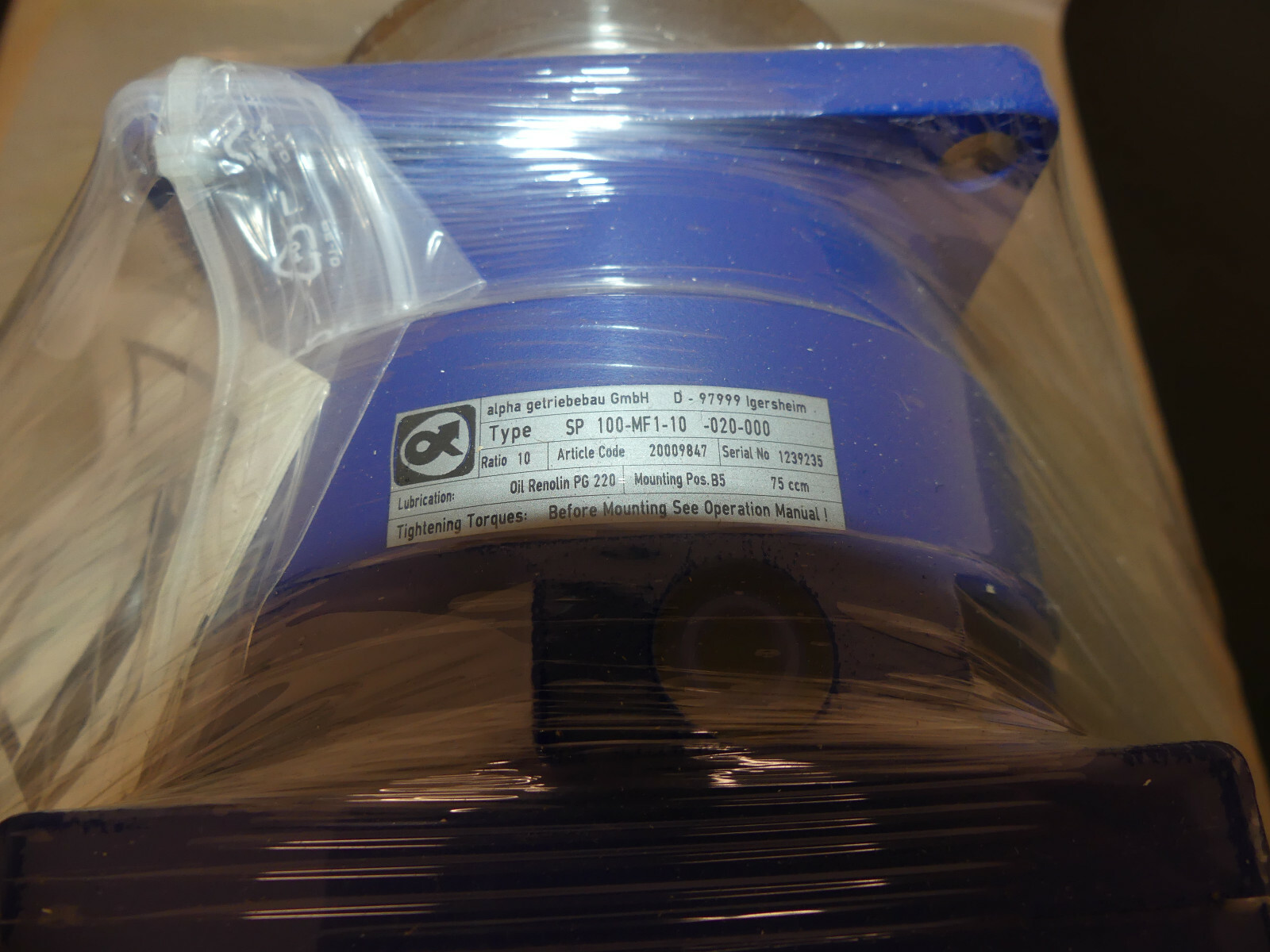 Alpha SP 100-MF1-10 -020-000 | eBay