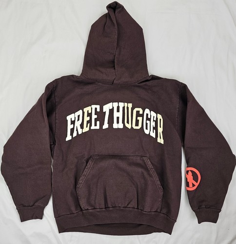 Travis Scott CJ x Cactus Plant Flea Market “FREE THUGGER” Hoodie CPFM ...