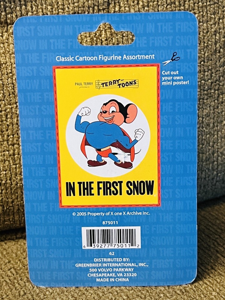 Vintage Paul Terry/Terry Tunes Classic Mighty Mouse Figure X One X 2005 ...