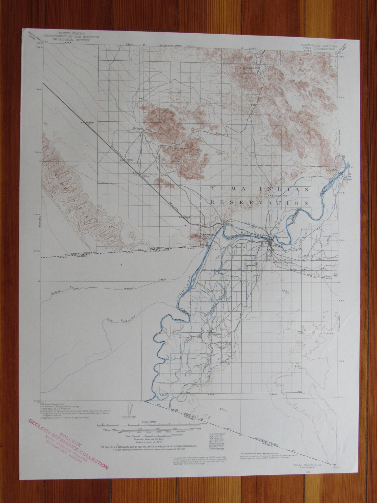 Yuma California 1954 Original Vintage USGS Topo Map | eBay
