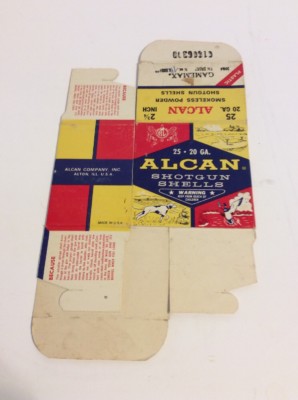 Alcan 20 Gauge Empty Shotgun Shells Box Smokeless Powder Shotgun Shell ...