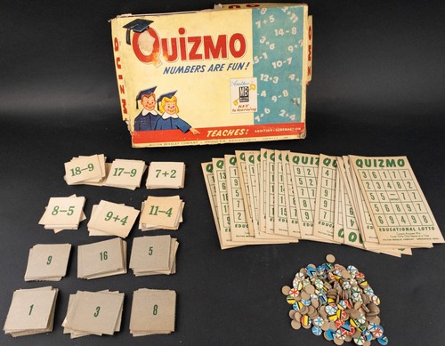Vintage Milton Bradley Quizmo Numbers Addition Subtraction Math Game ...