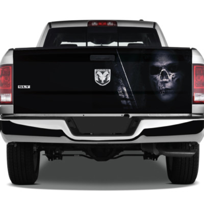 Sniper Gun Skull Army Marines Graphic Wrap Tailgate Vinyl Decal Truck ...