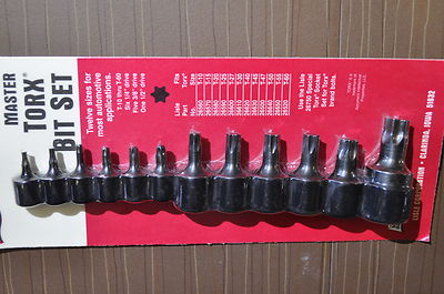 Lisle 27200 12 Pc. Torx® Socket Set T-10 to T-60 Made in USA | eBay