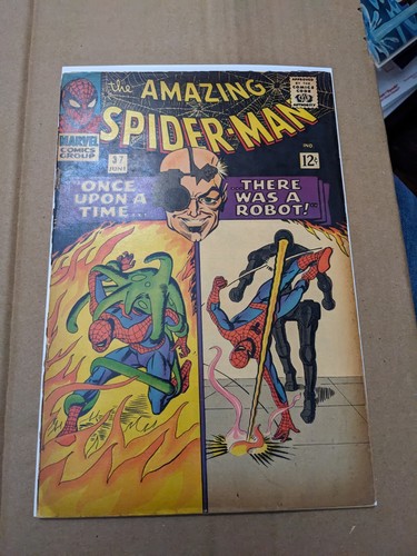 Amazing Spider-Man #37 (1966) Key 1st Norman Osborn Low Grade Silver ...