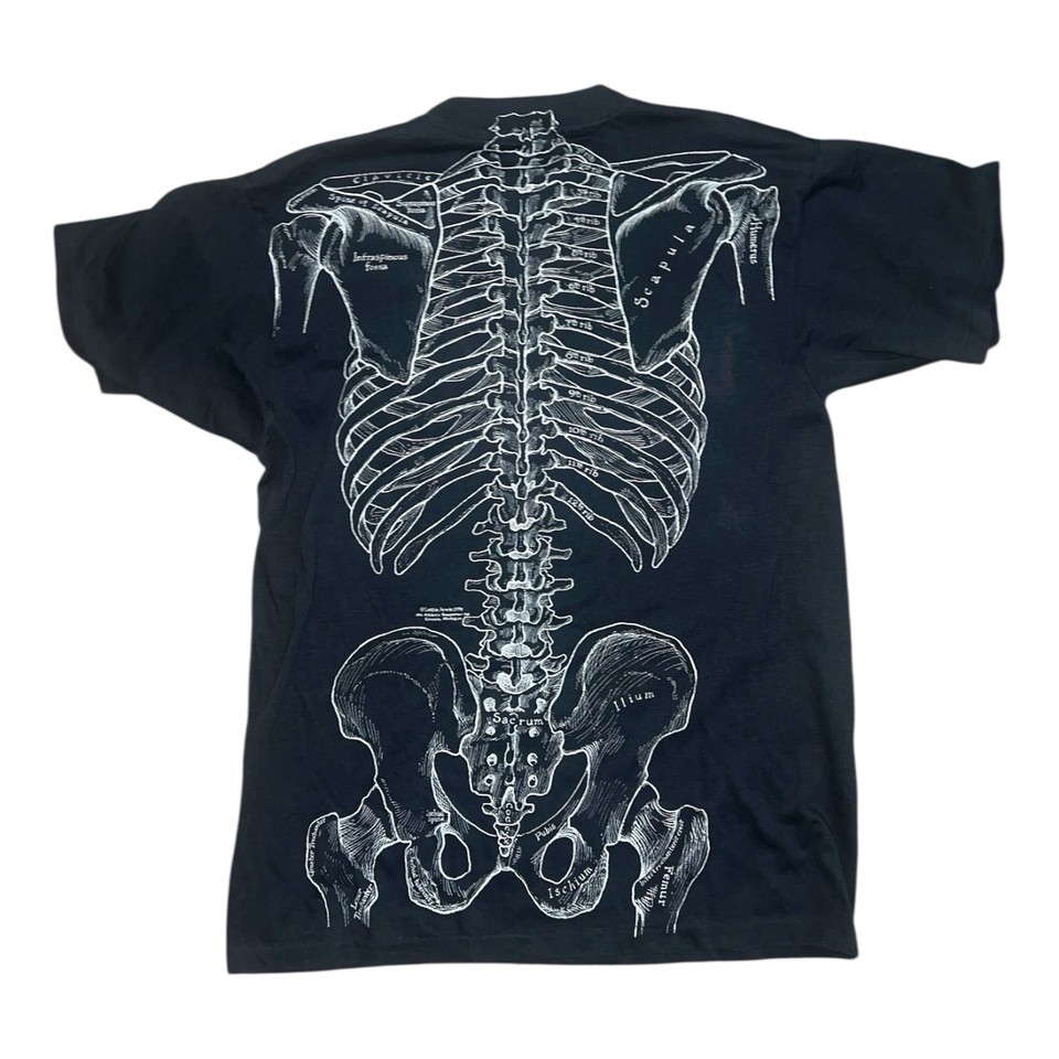 Vintage Leslie Arwin 1978 Shirt Anatomy Skelton Art Original | eBay