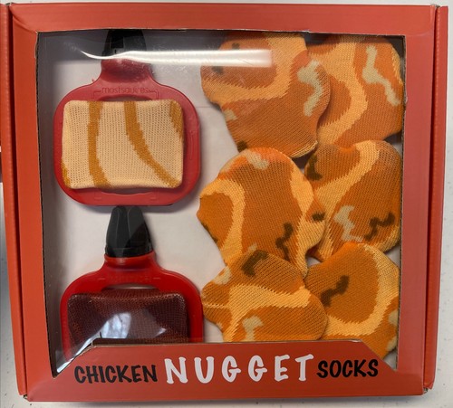 Chicken Nugget Socks & Car Condiment Container Set NIB | eBay
