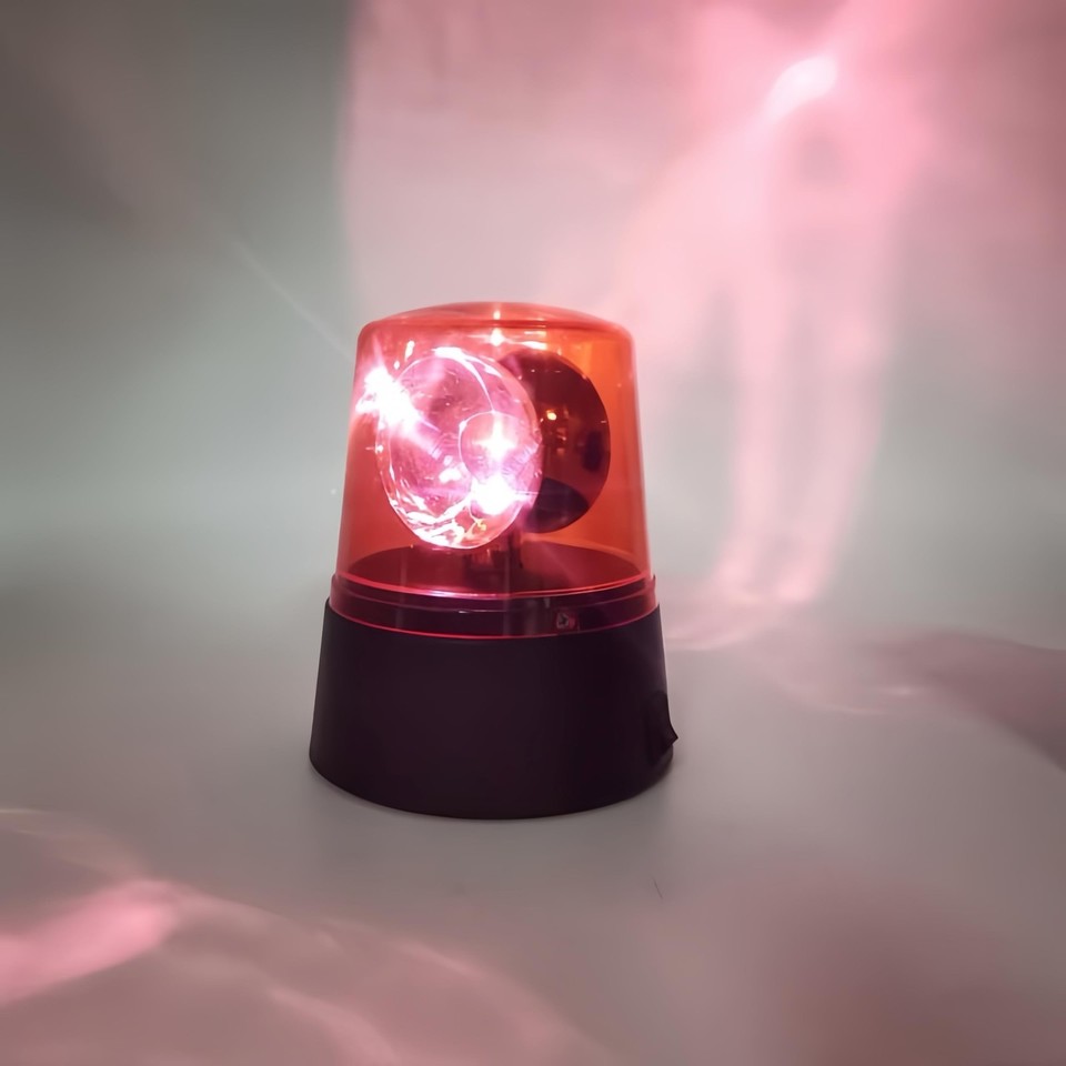 3inch Rotating Red Flashing Beacon Party Lamp DJ Strobe Light Disco ...