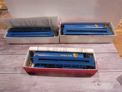 Ho Scale InterMountain (3) Cylindrical Grain Car Kit 4Bay Covered ...