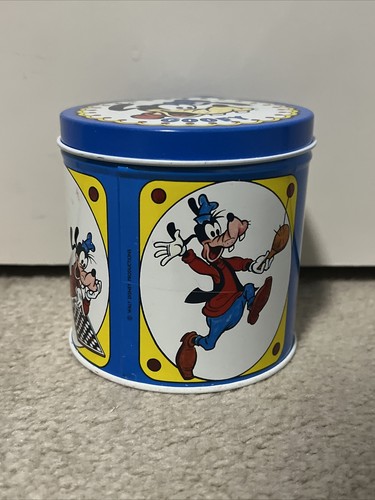 Disney Collectibles Chienco Round Goofy Metal Tin WDP Series First ...