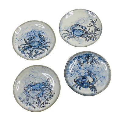 Spectrum Designz Cheseapeake Bay Blue Crab 6in Appetizer Side Plates ...