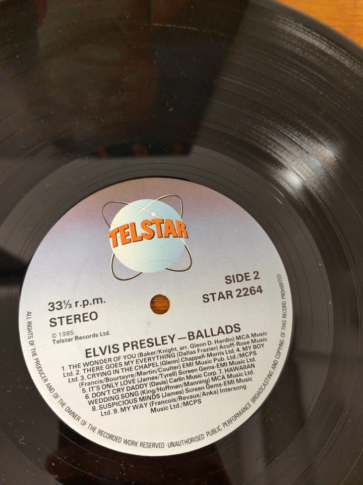 Elvis Presley - Ballads 18 Classic Love Songs - 1985 Vinyl LP - TEL ...